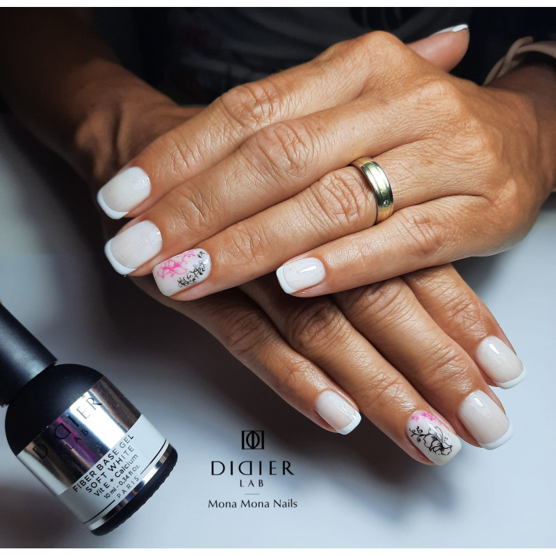 Fiber base coat "Didier Lab", Soft White, 10ml